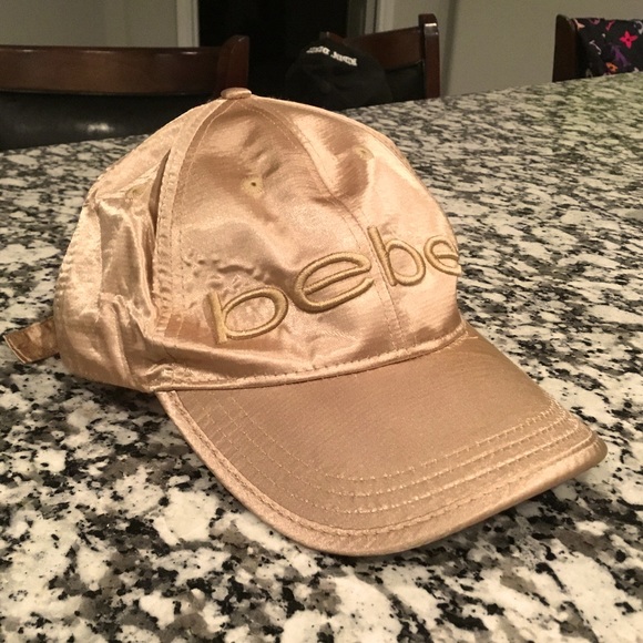 bebe | Accessories | Bebe Satin Logo Cap | Poshmark
